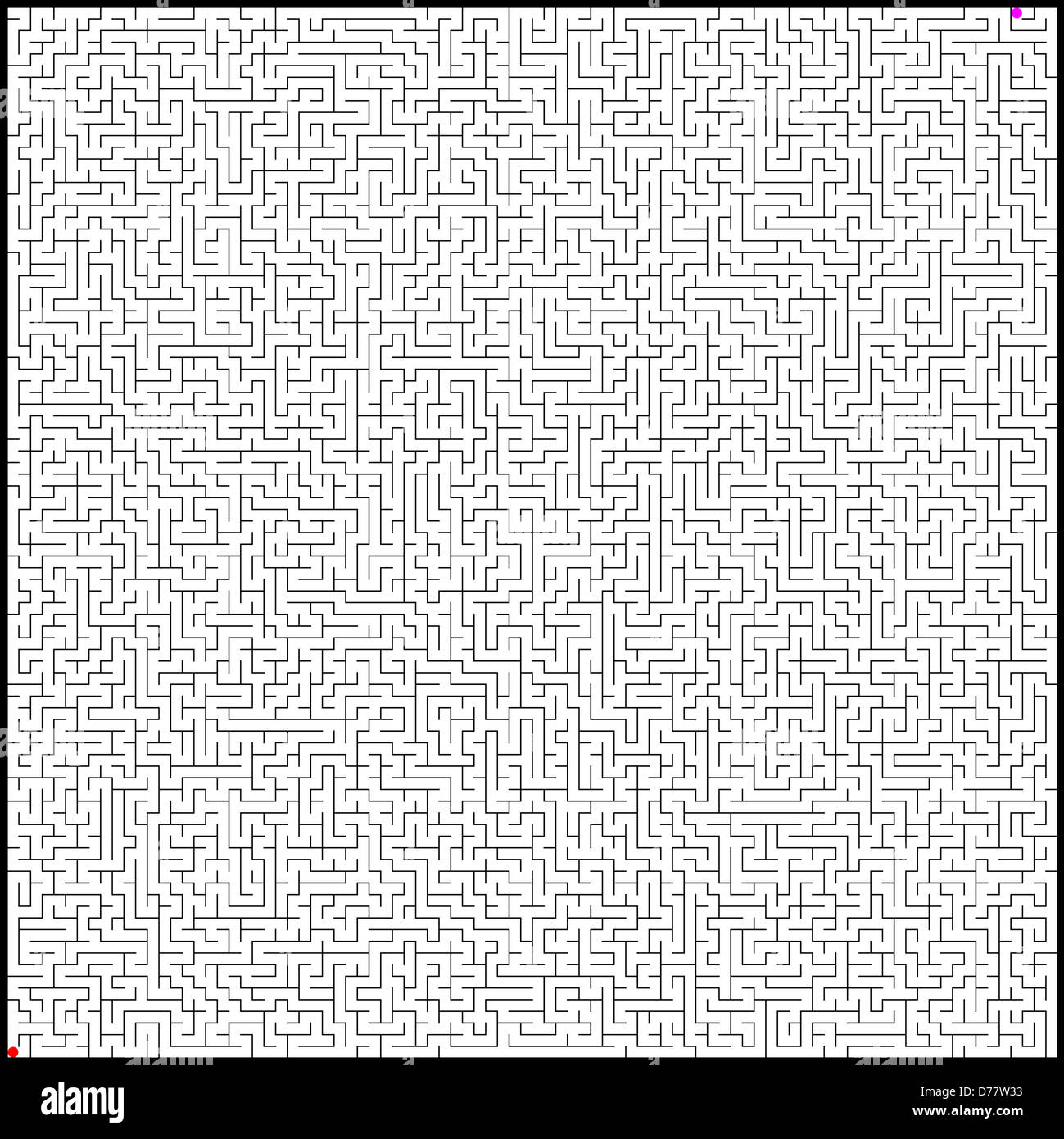 illustration of perfect maze Stock Photo - Alamy