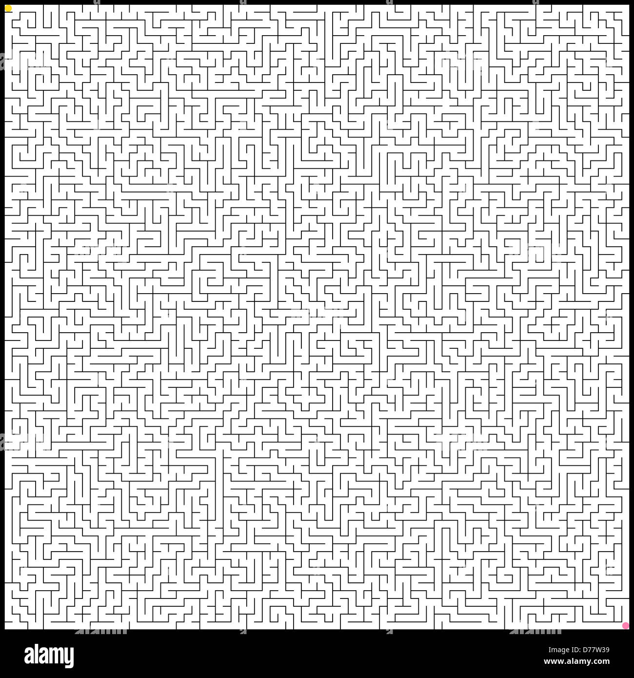 illustration of perfect maze Stock Photo - Alamy