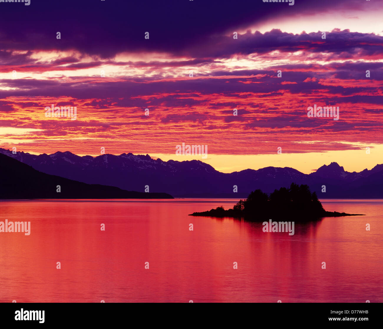 Sunset Juneau Alaska