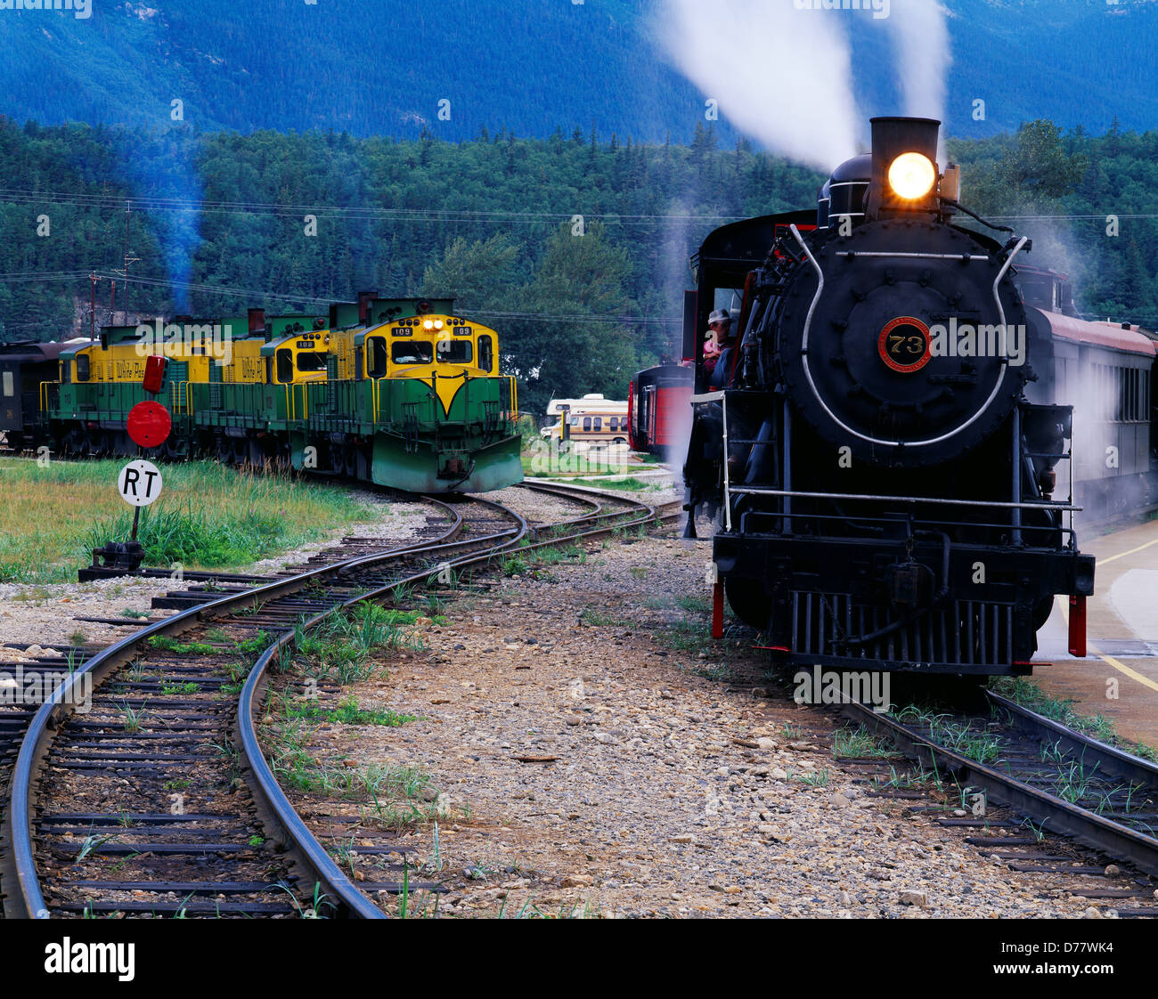 Historic steam locomotive number 73 Diesel engines on narrow gauge ...