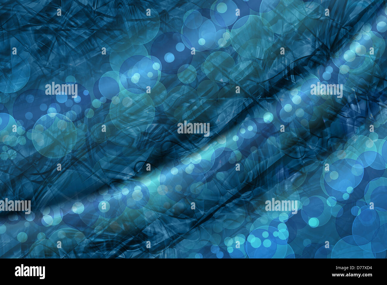 Bright blue silk abstract background with bokeh and folds Stock Photo ...
