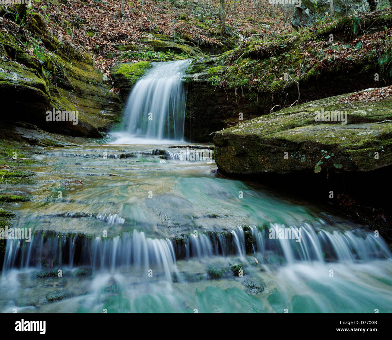 Waterfalls on Indian Creek Ponca Wilderness Buffalo National River ...