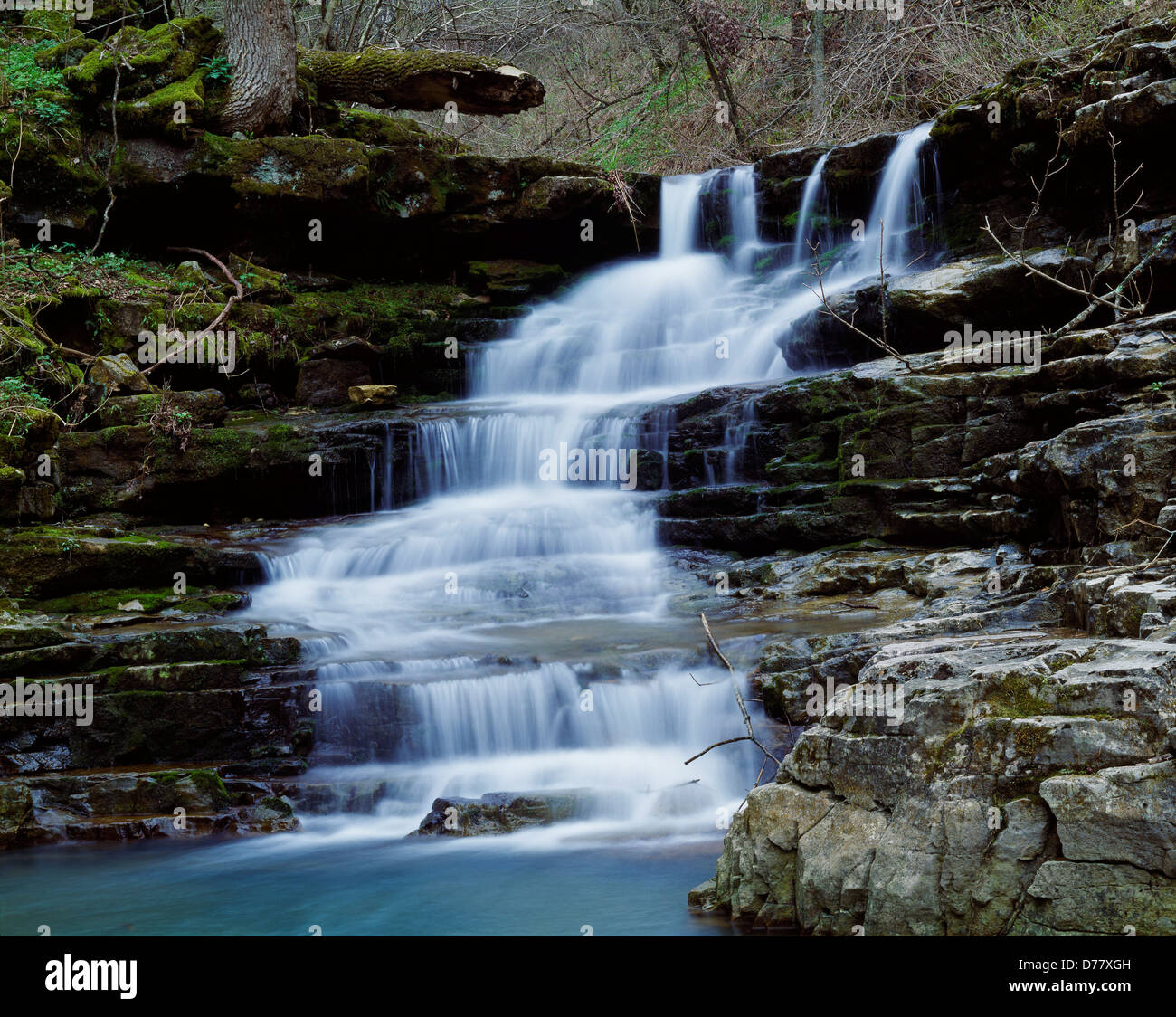 Waterfalls on Indian Creek Ponca Wilderness Buffalo National River ...