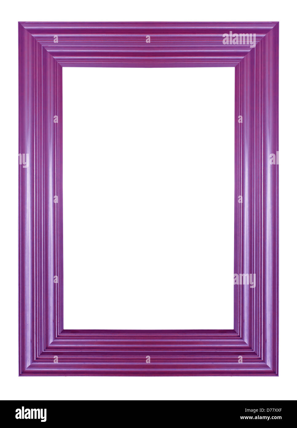 Old vintage golden wooden frame isolated Purple background Stock Photo ...