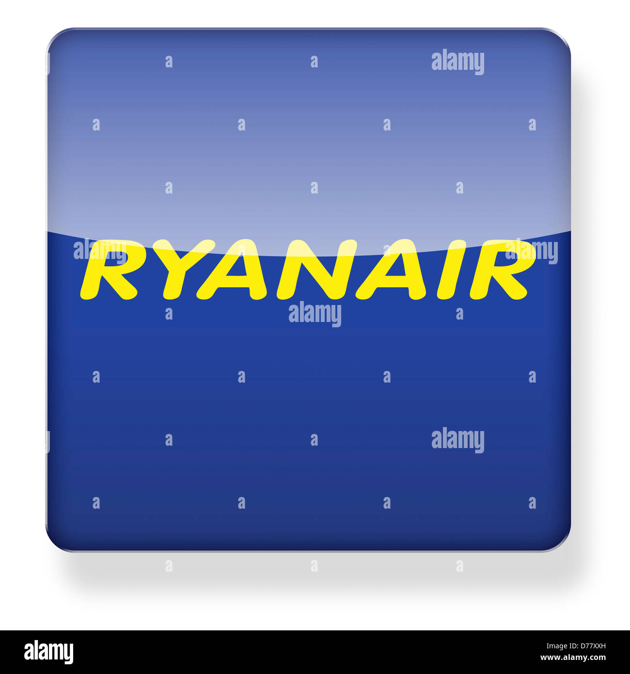 Ryanair logo as an app icon. Clipping path included Stock Photo - Alamy