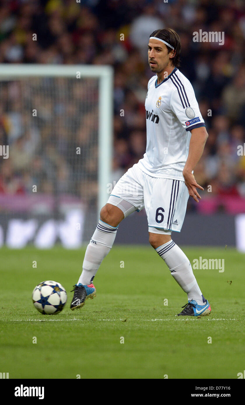 Santiago Bernabeu stadium, Spain, 30 April 2013.Real's Sami Khedira ...