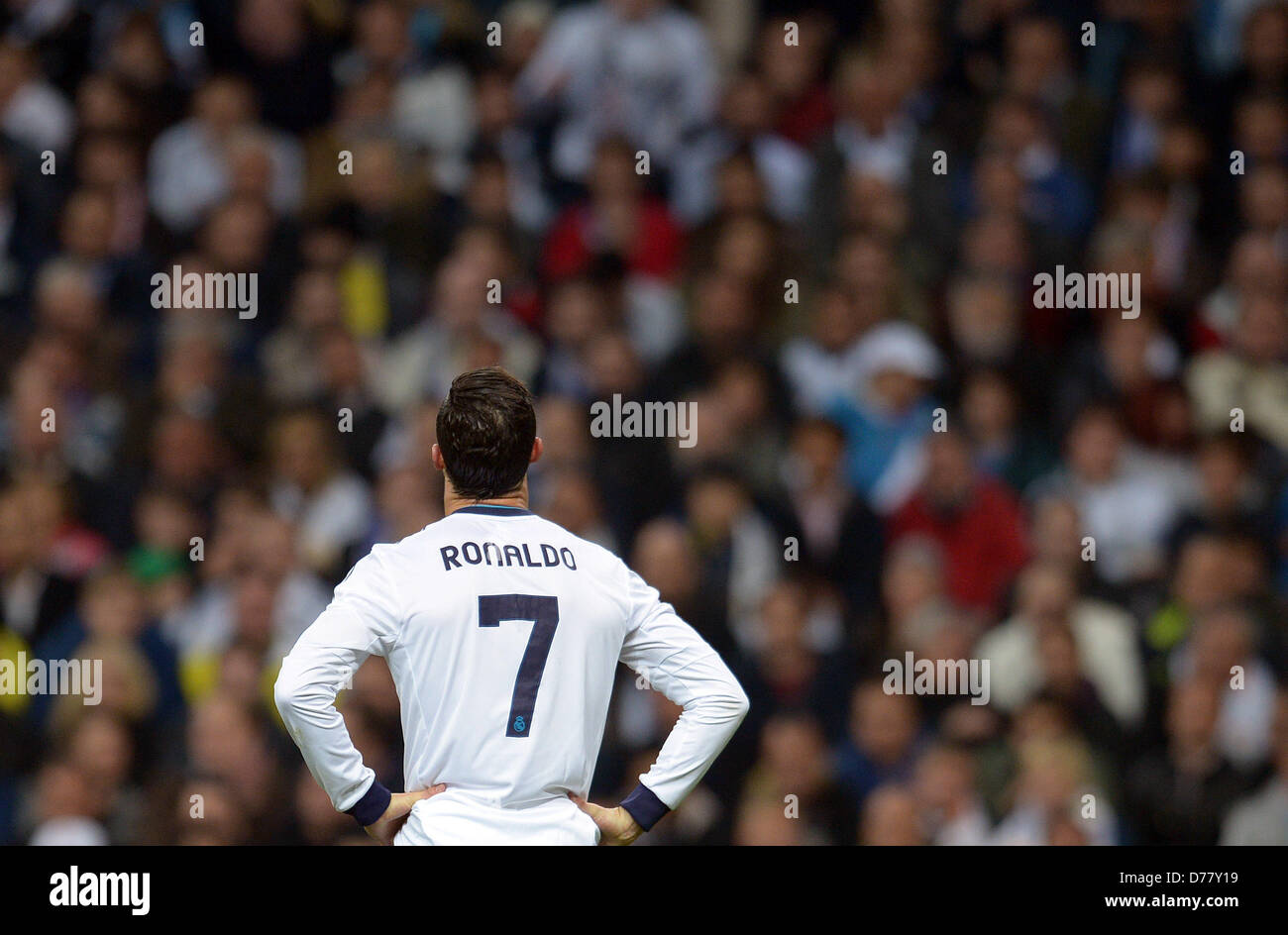 Santiago Bernabeu stadium, Spain, 30 April 2013.Real's Cristiano ...