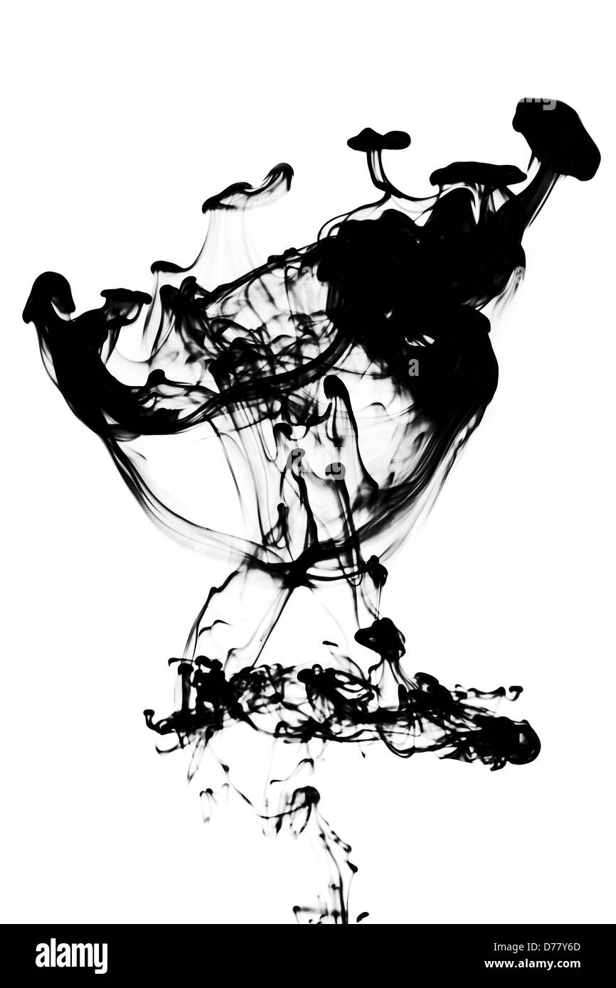 Abstract liquid in form Black and White Stock Photos & Images - Alamy