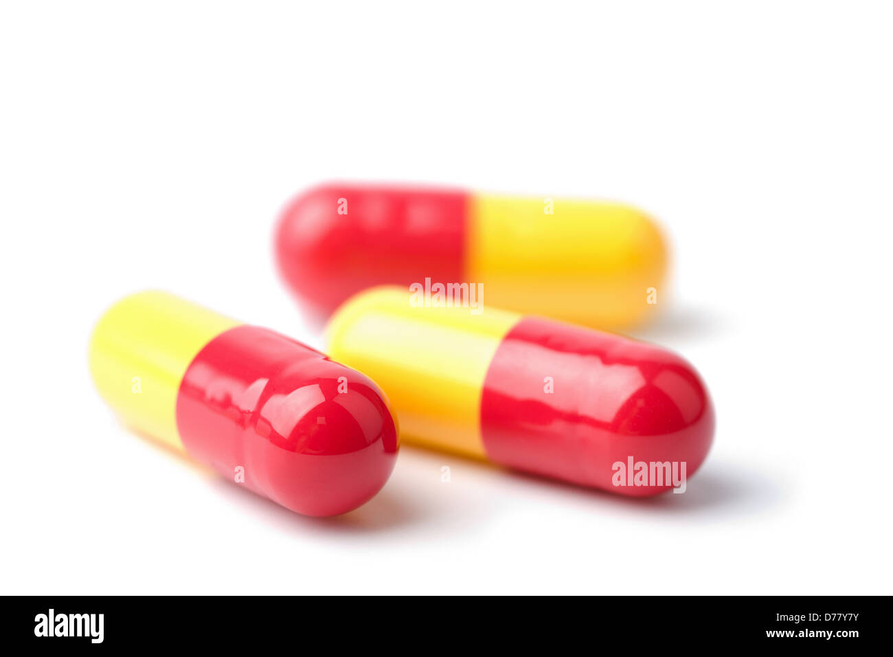macro of capsule pills isolated Stock Photo - Alamy