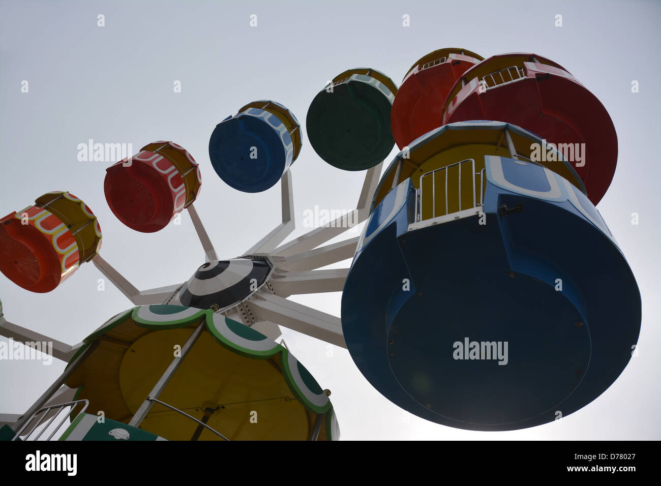 An empty children's fairground ride Stock Photo - Alamy