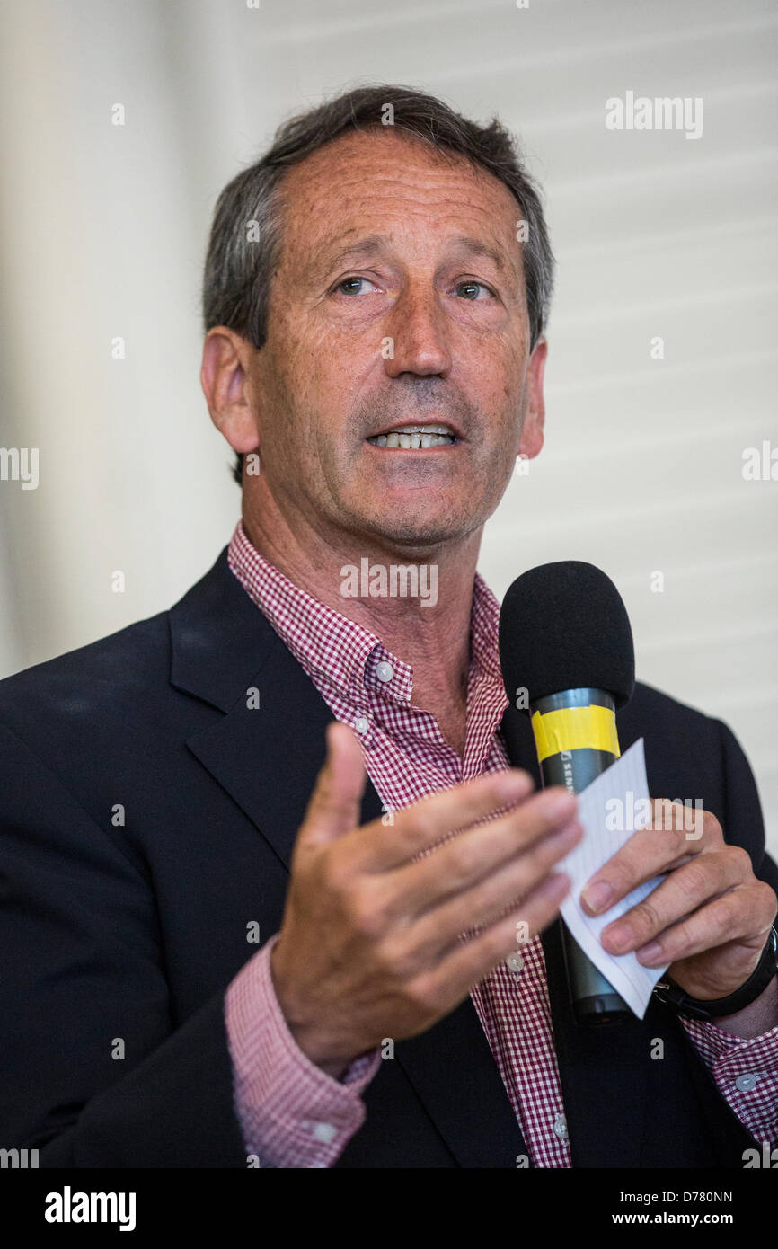 Former Republican Governor Mark Sanford addresses a crowd during the ...