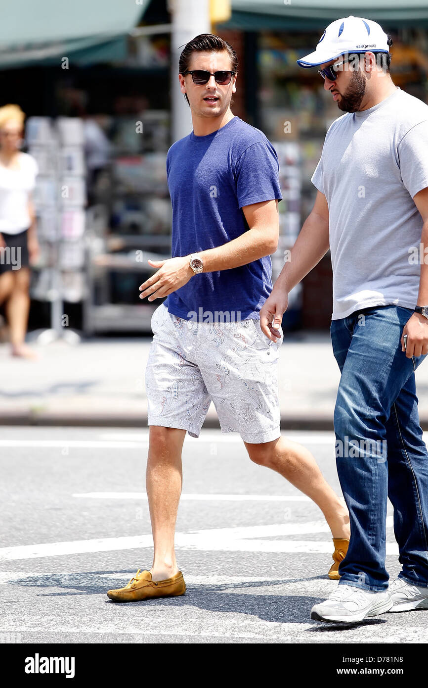 Scott Disick walking with a friend in Soho New York City, USA - 11.07. ...