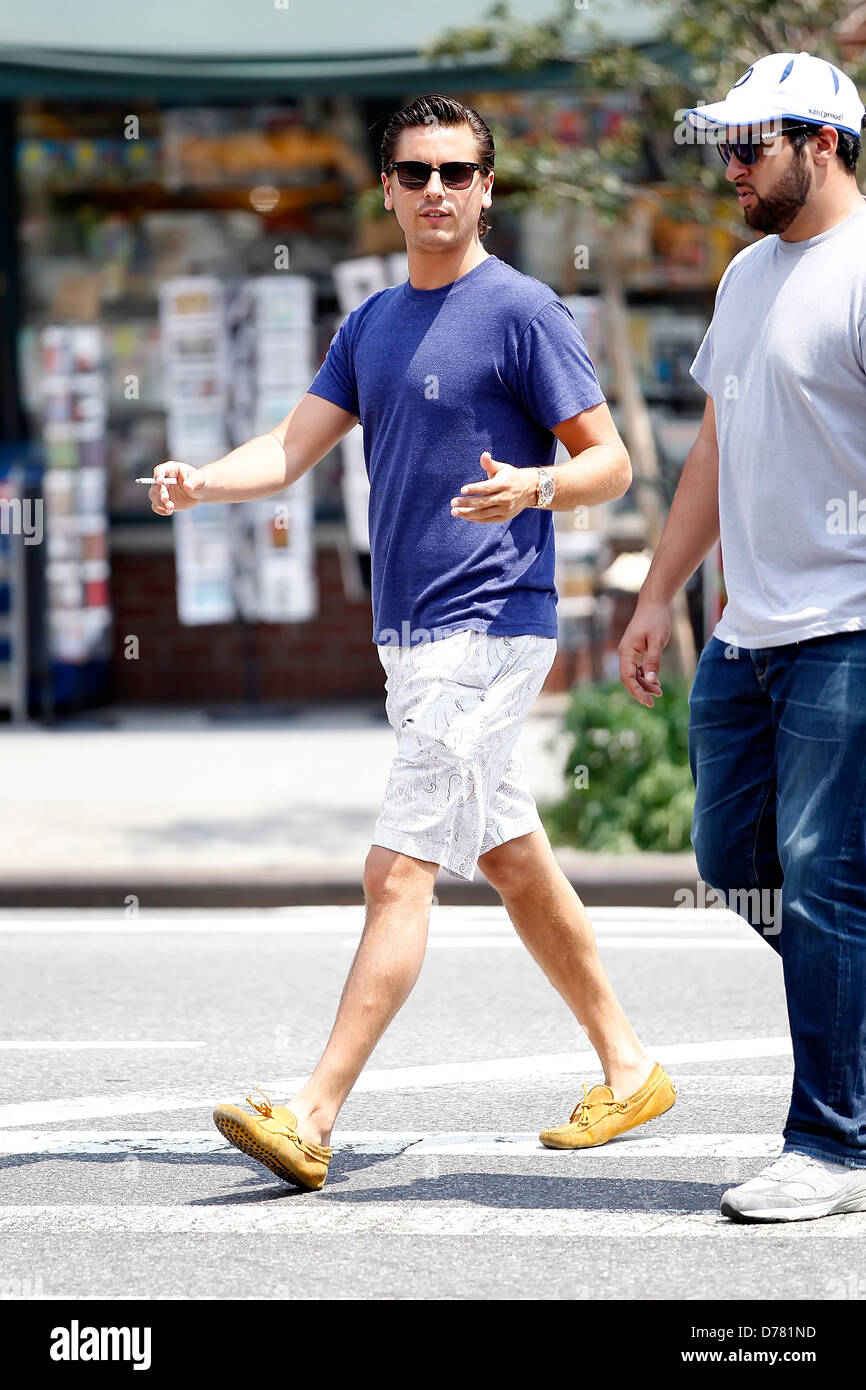 Scott Disick walking with a friend in Soho New York City, USA - 11.07. ...