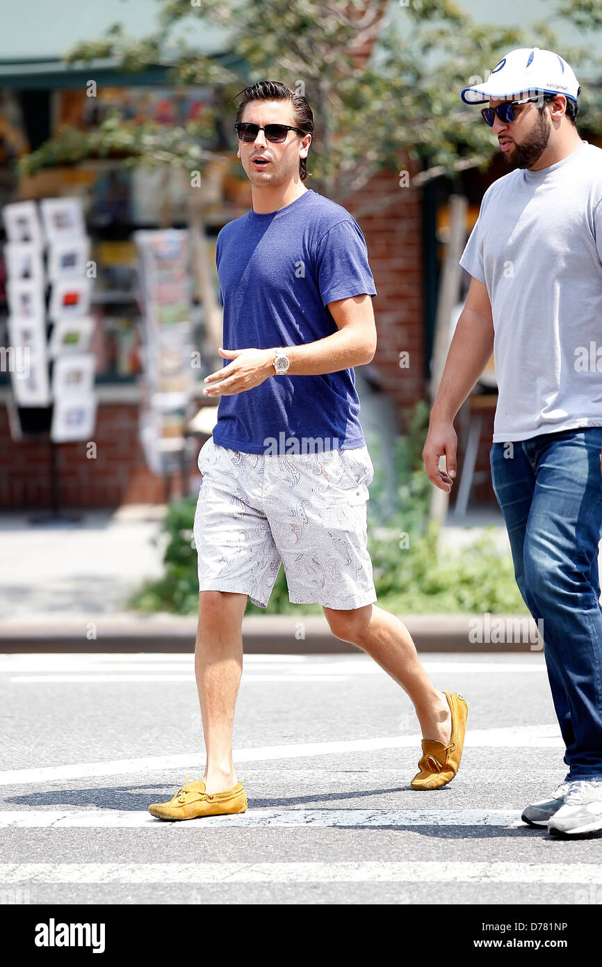Scott Disick walking with a friend in Soho New York City, USA - 11.07. ...