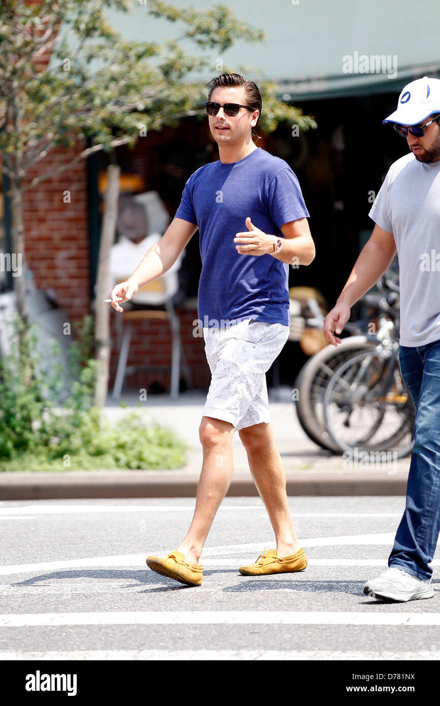 Scott Disick walking with a friend in Soho New York City, USA - 11.07. ...
