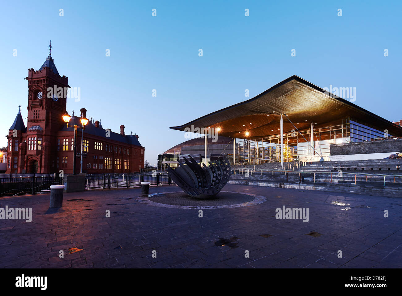 The Senedd, National Assembly Building, Cardiff Bay, Wales, UK Stock ...