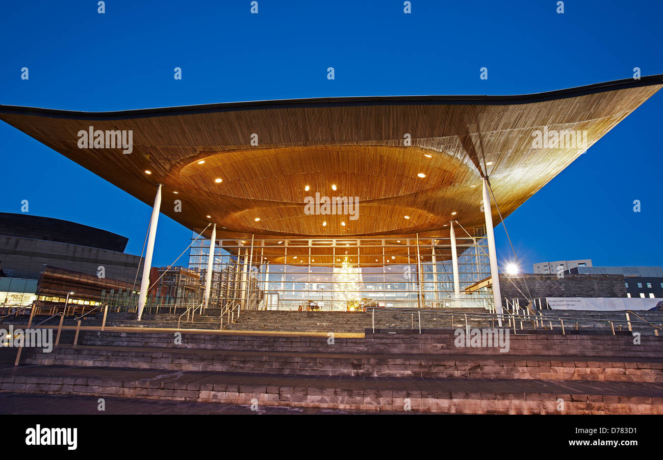 The Senedd, National Assembly Building, Cardiff Bay, Wales, UK Stock ...