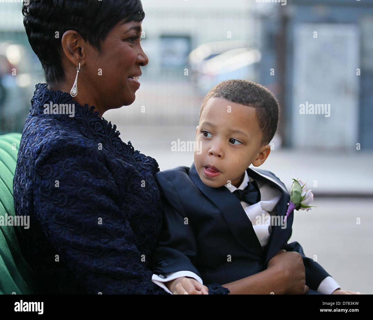 Marilyn Best with grandson Romelo The wedding of Shannon Brown and ...