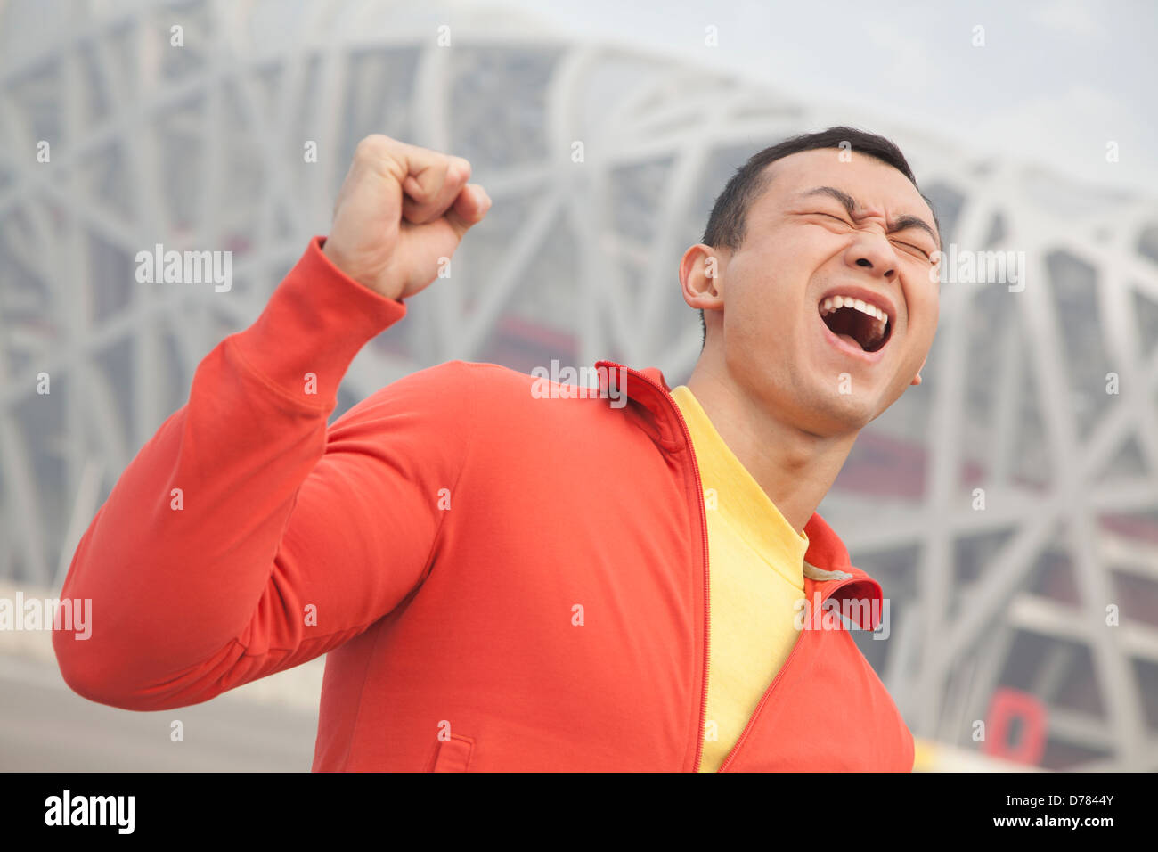 Arms raised fist in the air hi-res stock photography and images - Alamy