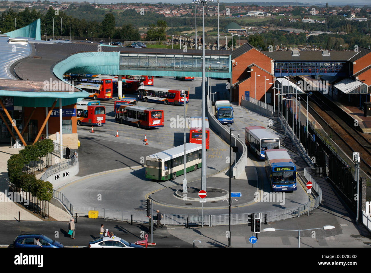 Barnsley Interchange Station , Bus and Railway Stock Photo - Alamy