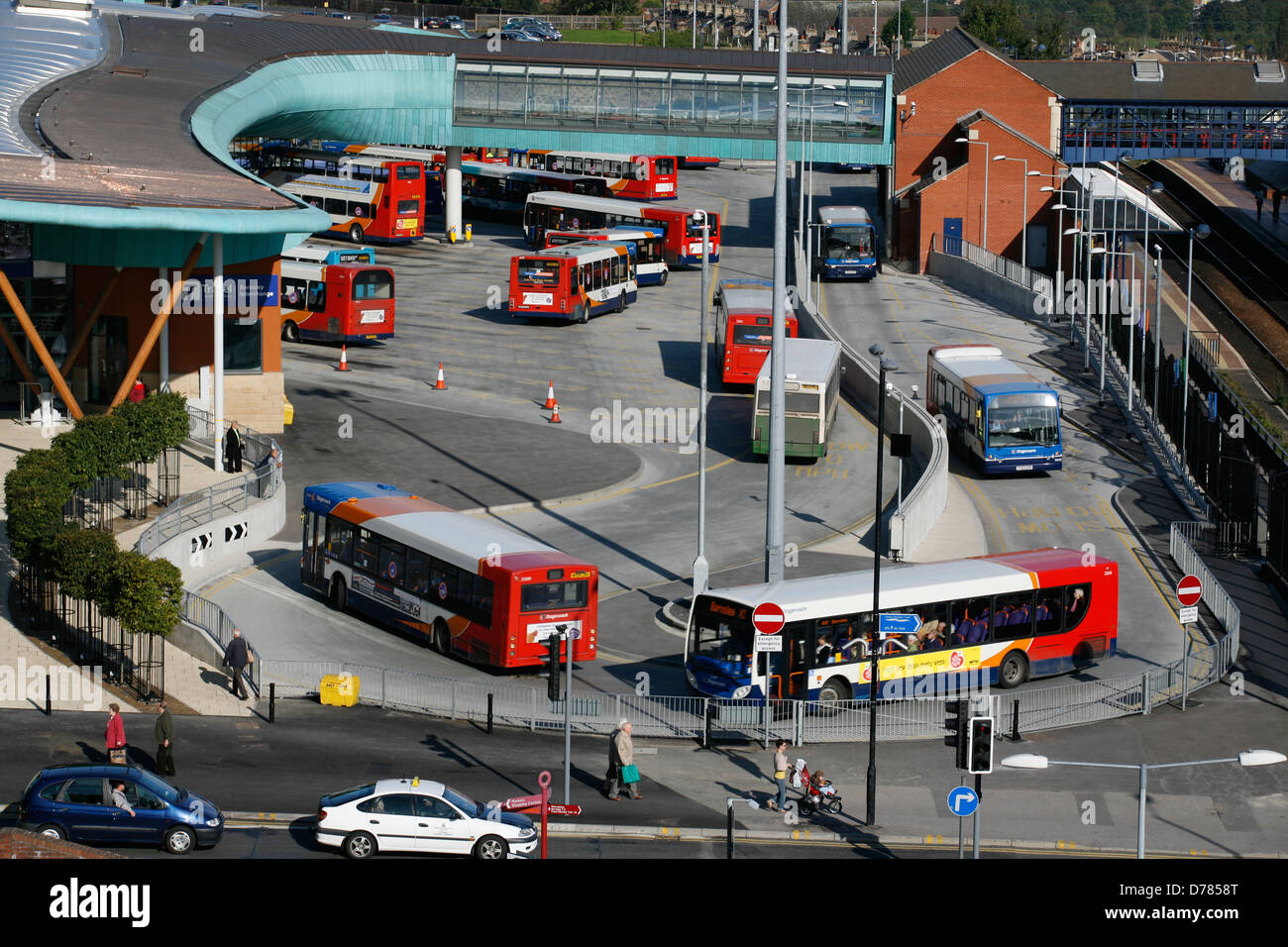 Barnsley Interchange Station , Bus and Railway Stock Photo - Alamy