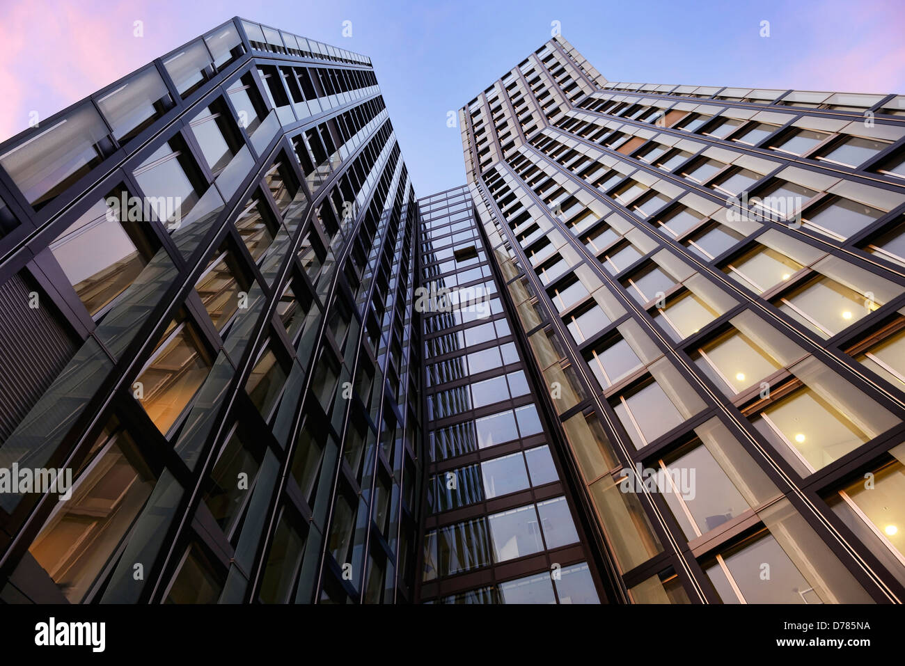 Office building dancing towers in the reeperbahn in hamburg hi-res ...