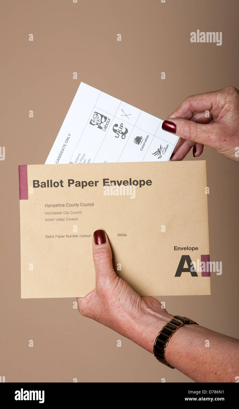 Ballot paper cross hi-res stock photography and images - Alamy