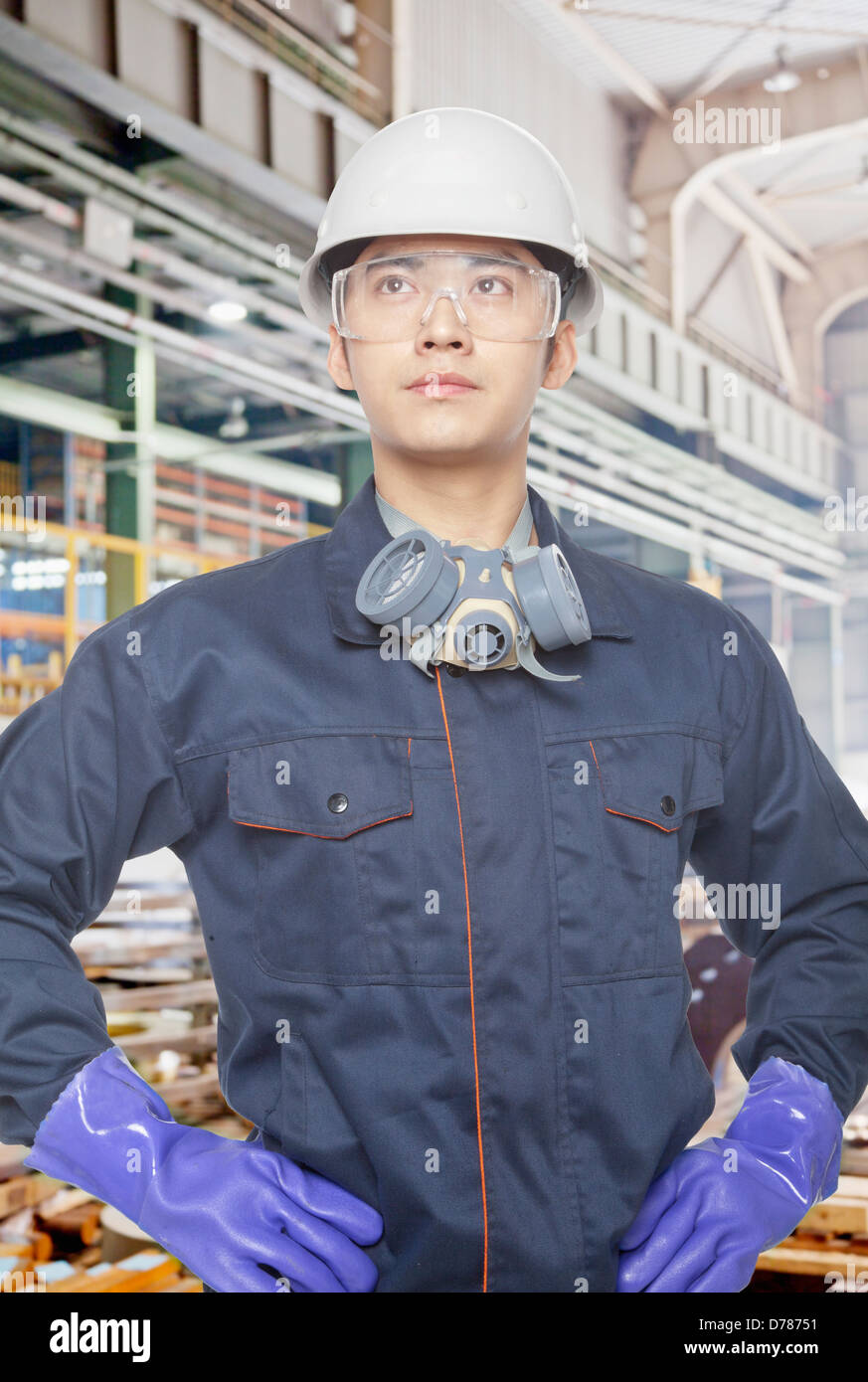Construction worker on site, portrait Stock Photo - Alamy