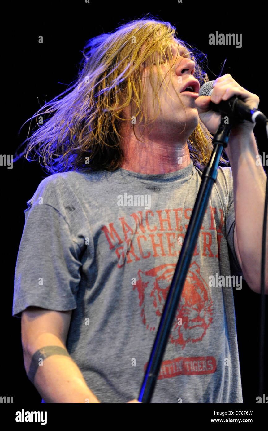 Matthew Shultz Cage The Elephant performs on stage at the Molson ...