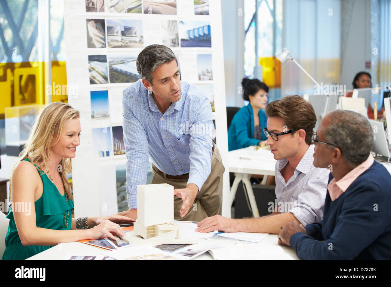 Meeting In Architects Office Stock Photo - Alamy