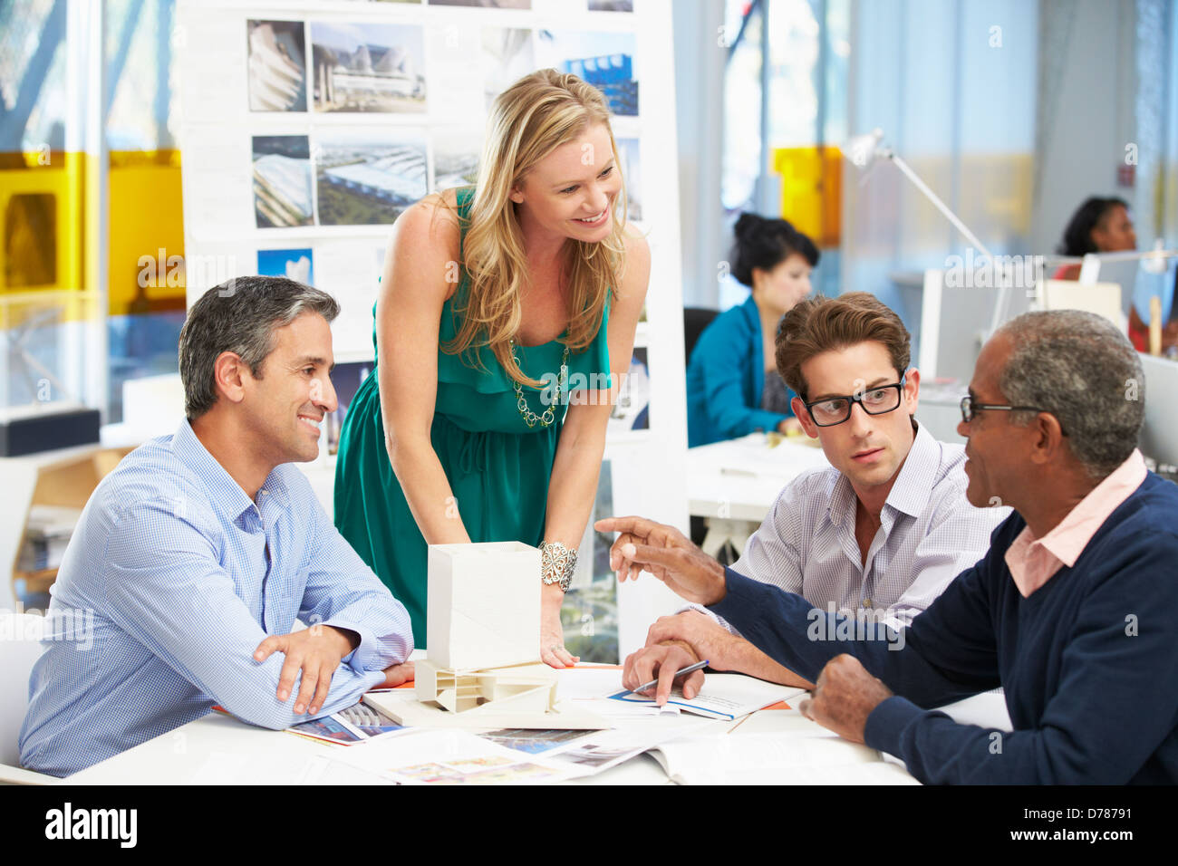 Meeting In Architects Office Stock Photo - Alamy