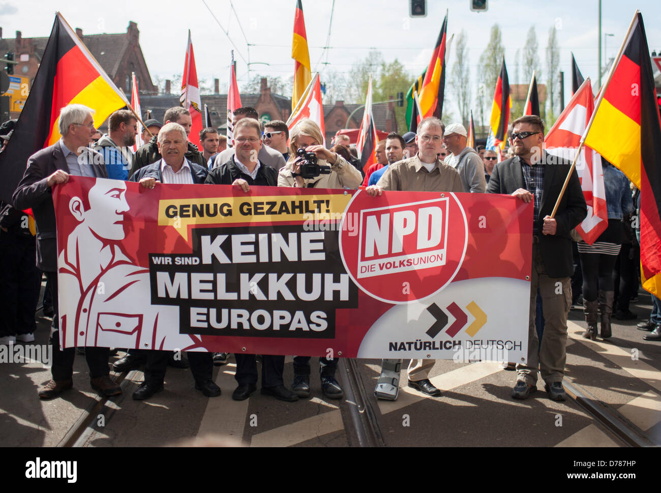 Npd rally in berlin hi-res stock photography and images - Alamy