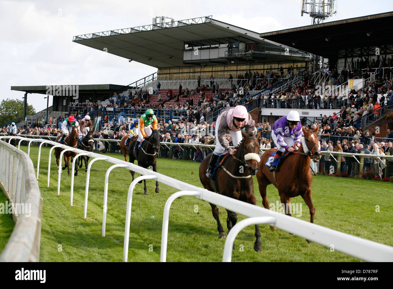 Beverley Racecourse - horse race meeting , East Yorkshire , UK Stock ...