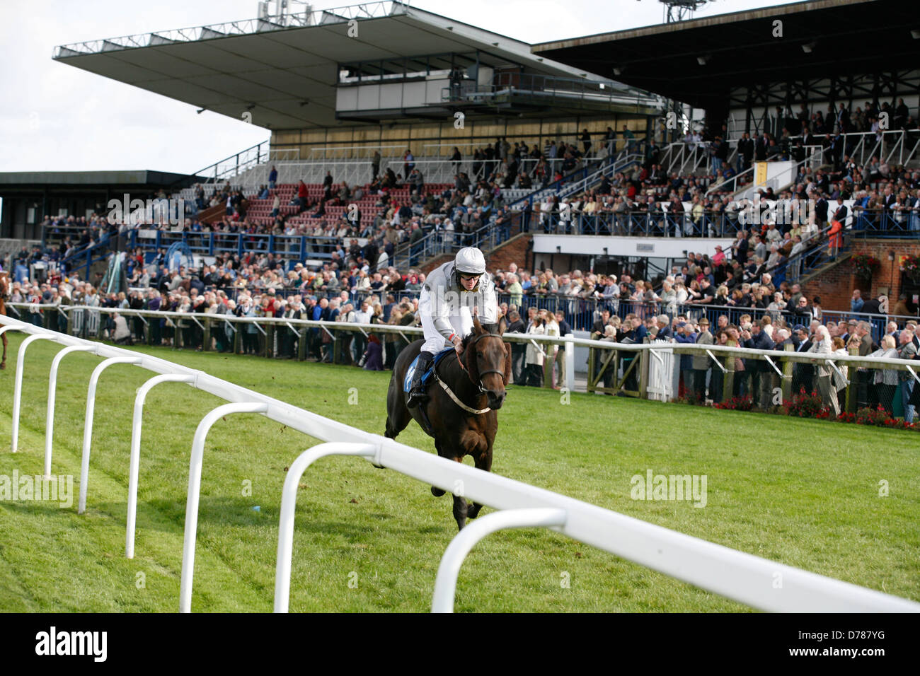 Beverley Racecourse - horse race meeting , East Yorkshire , UK Stock ...