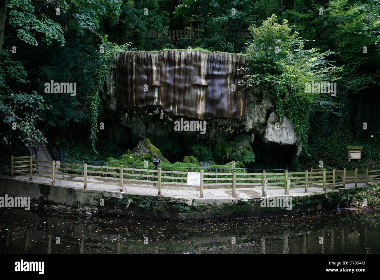 Mother Shipton's Cave Petrifying Well , Knaresborough , UK Stock Photo ...