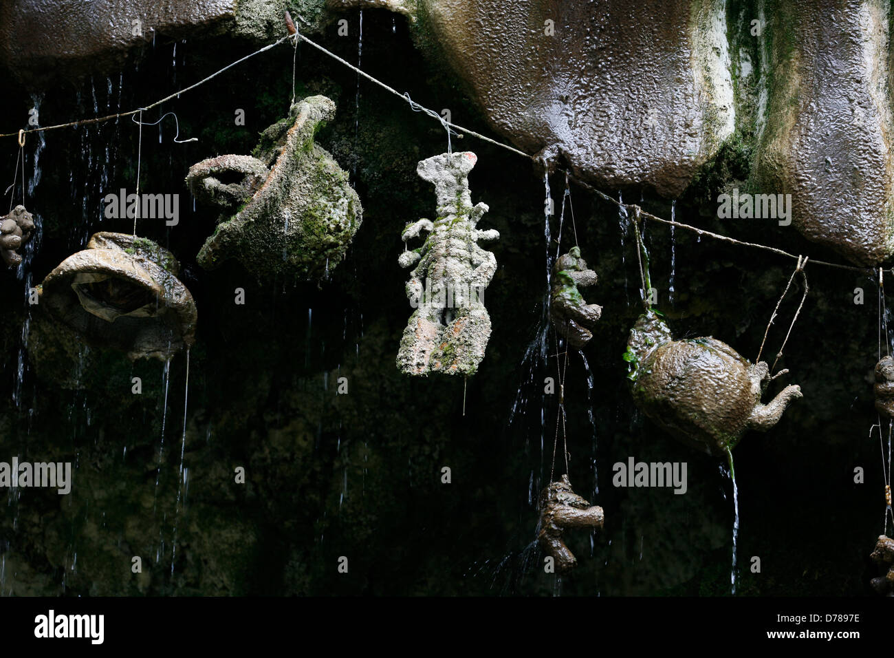 Mother Shipton's Cave Petrifying Well , Knaresborough , UK Stock Photo ...