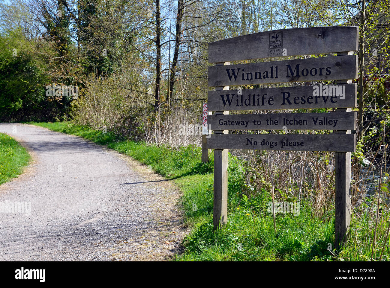 Entrance to Winnall Moors Nature Reserve from Durngate Street ...