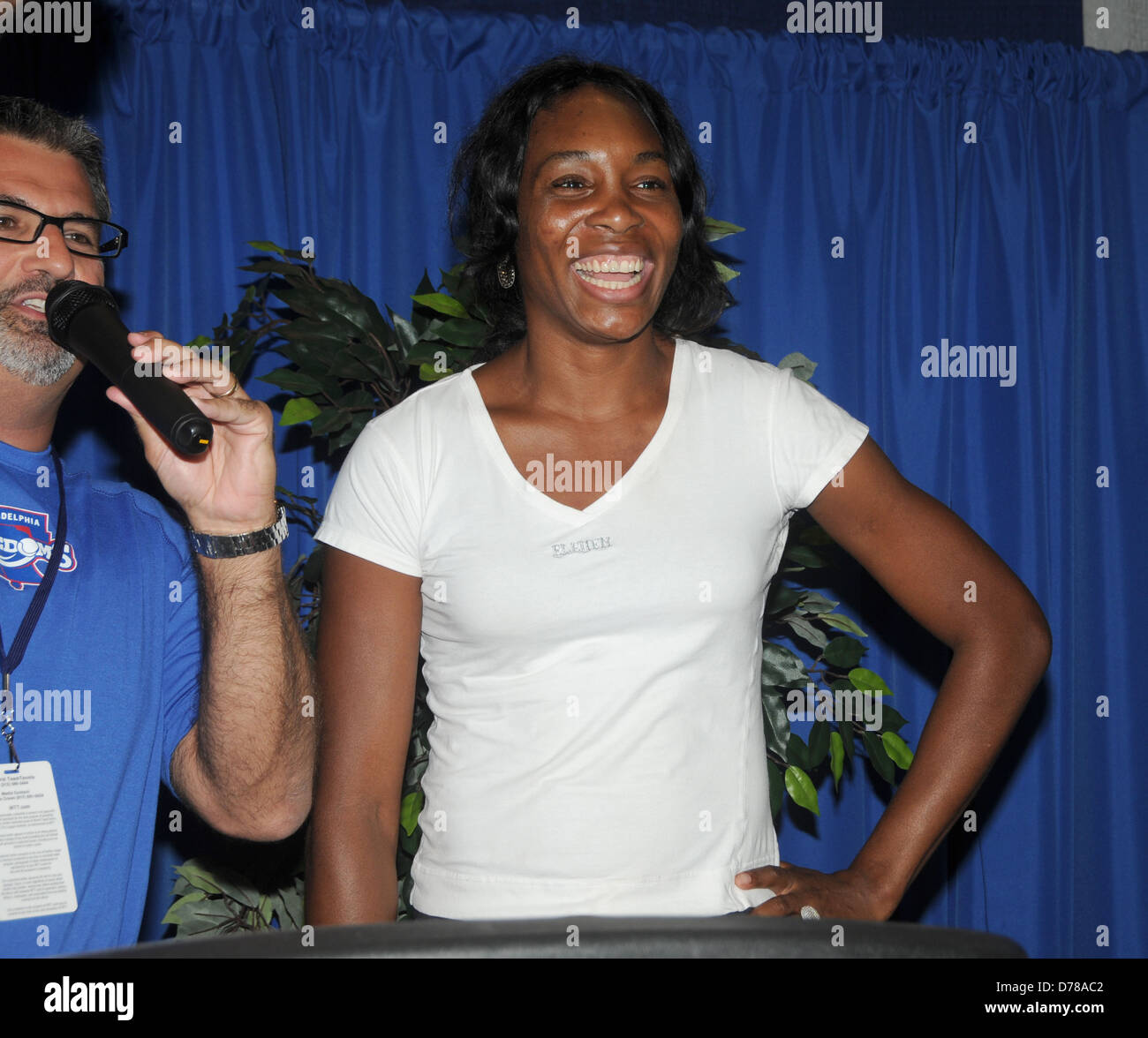Venus Williams and her team the Washington Kastles visit Villanova ...