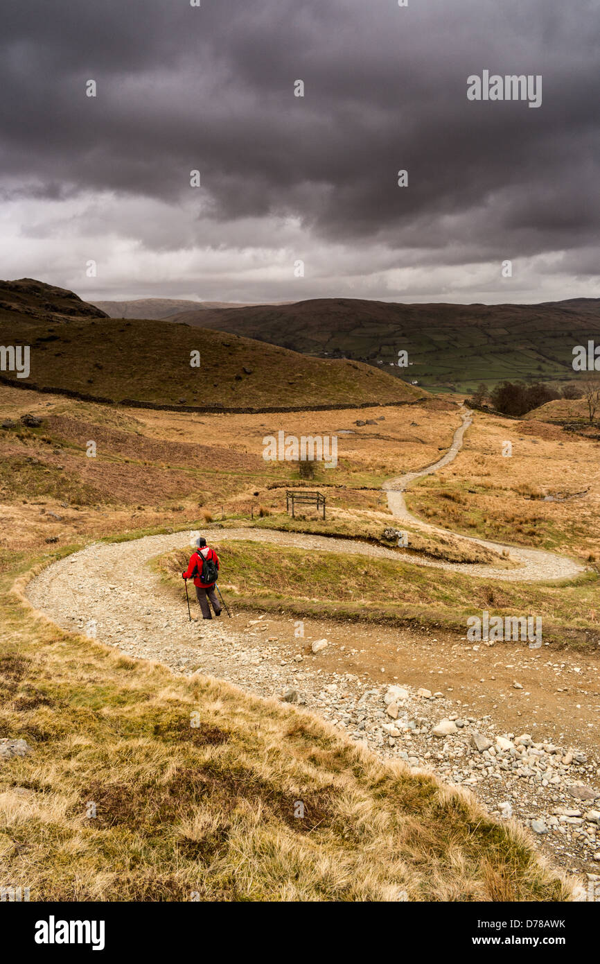 Winding footpath in the lake district national park Stock Photo - Alamy