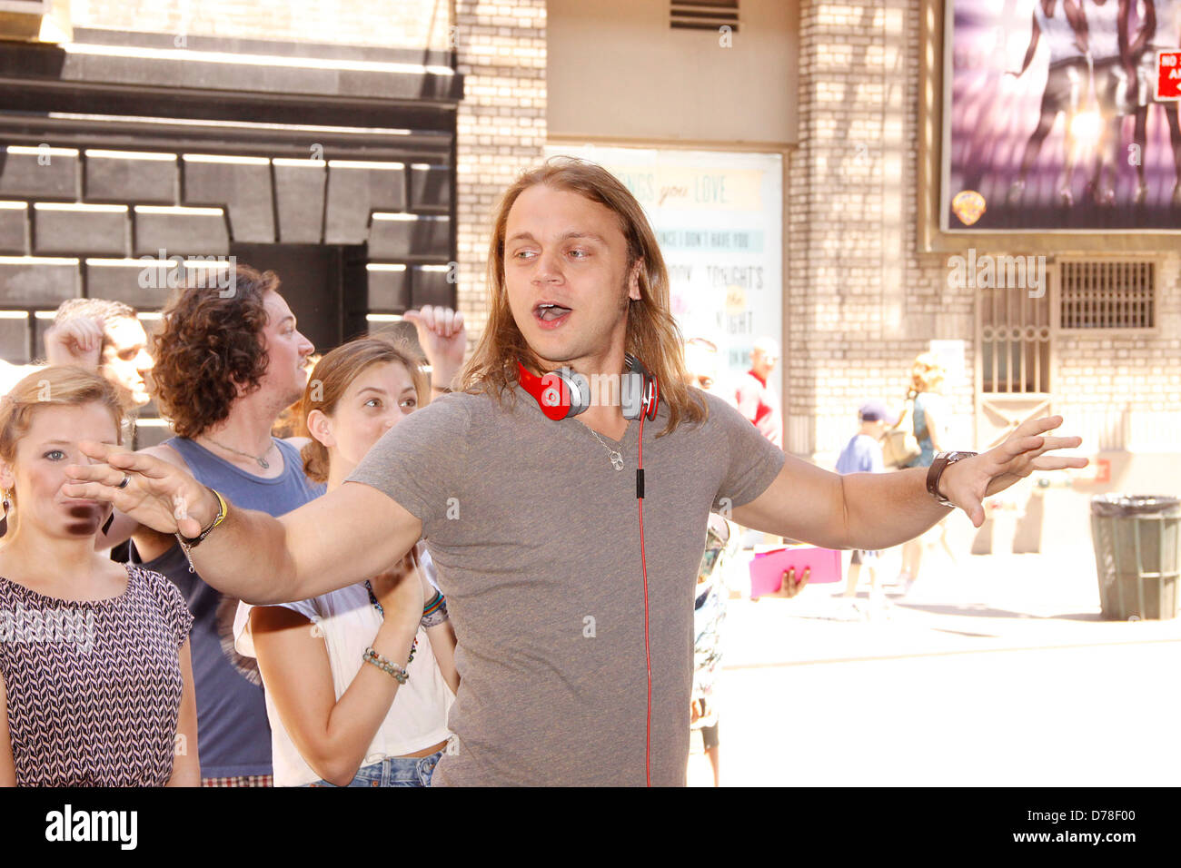 Matt DeAngelis attends the 'Hair' on Broadway Free Ticket Giveaway at ...