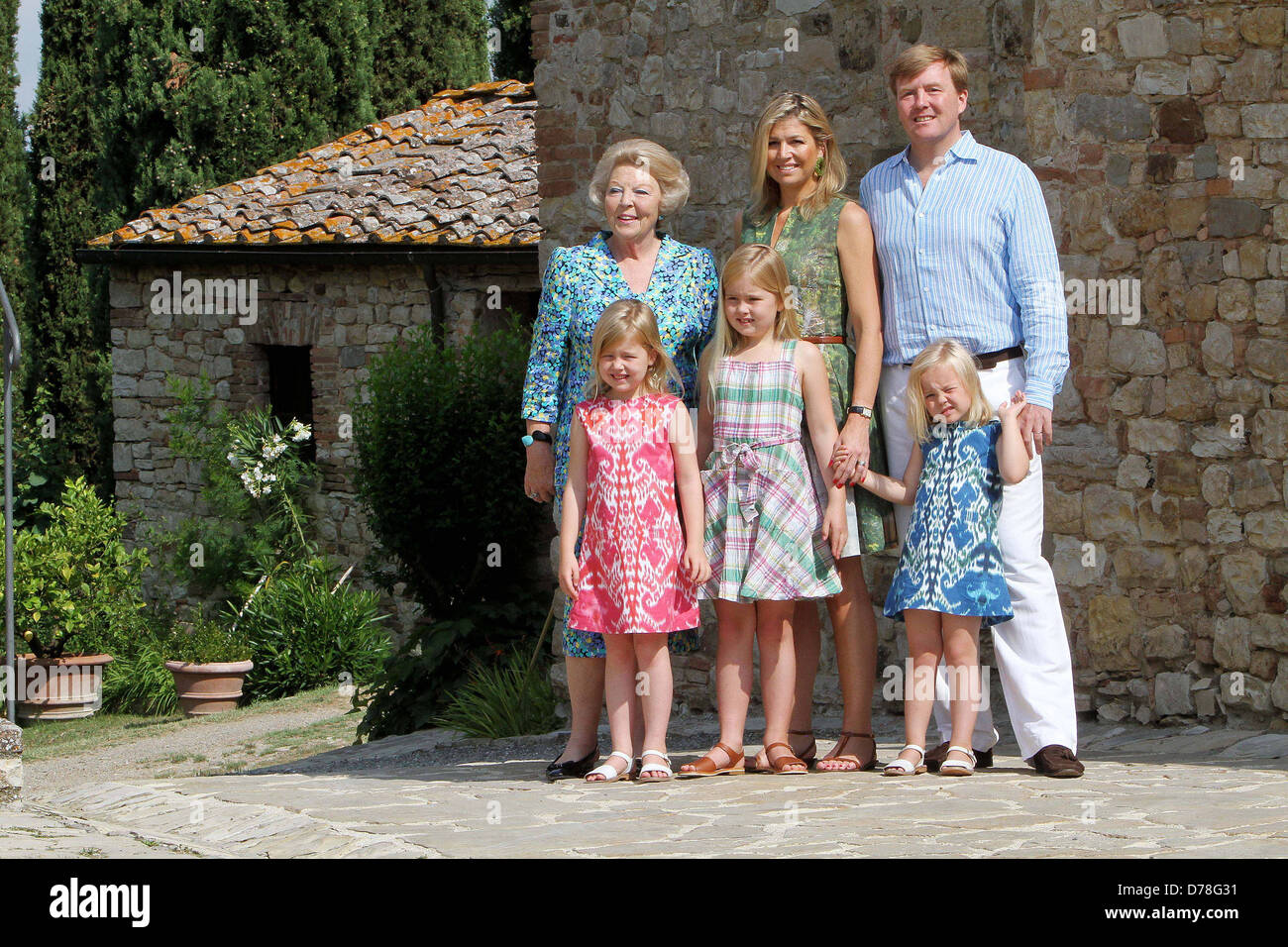 Queen Beatrix, Princess Maxima, Prince Willem-Alexander, Princess ...
