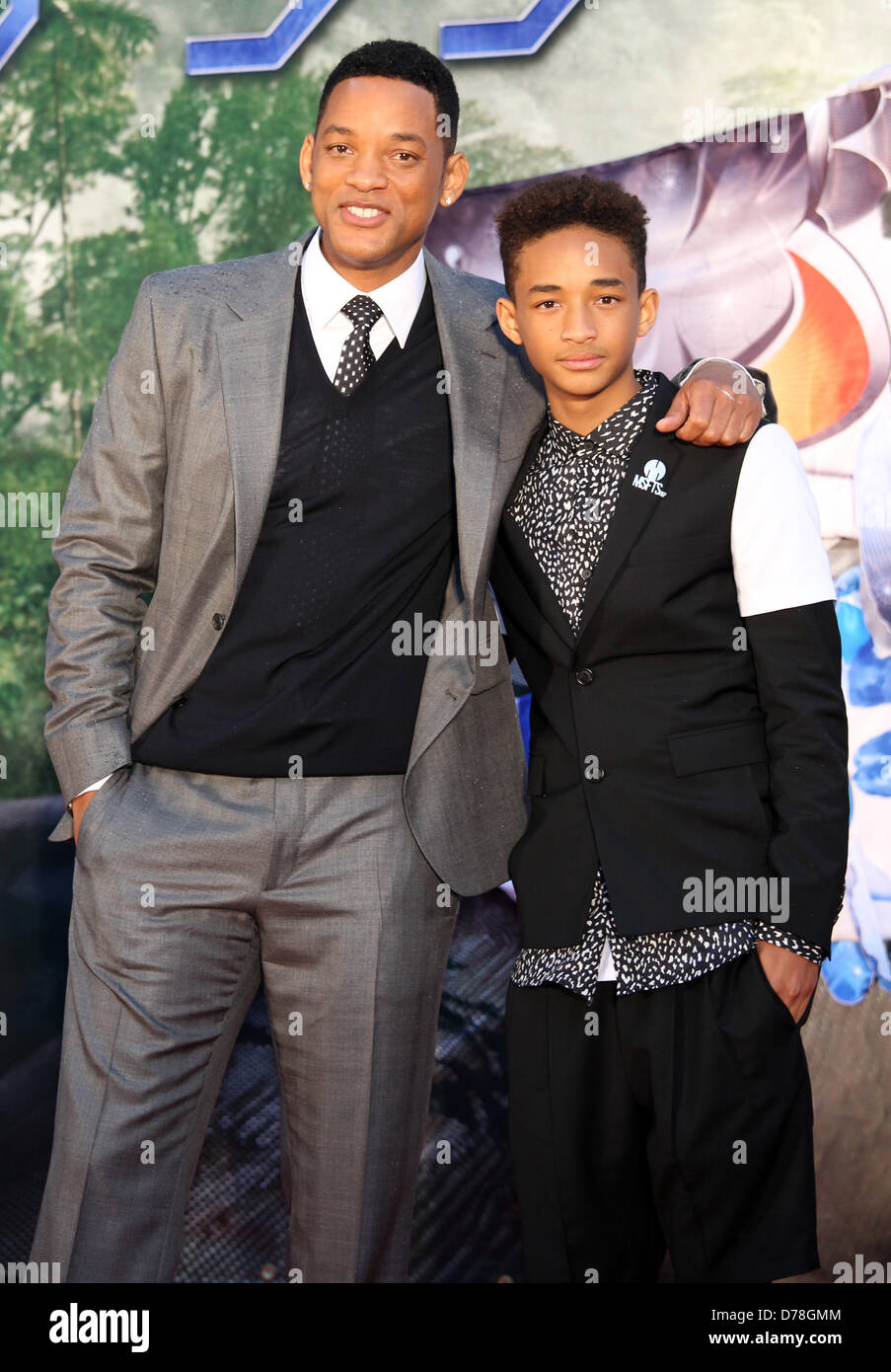 Tokyo, Japan. 1st May 2013. Actor WILL SMITH and his son JADEN SMITH ...