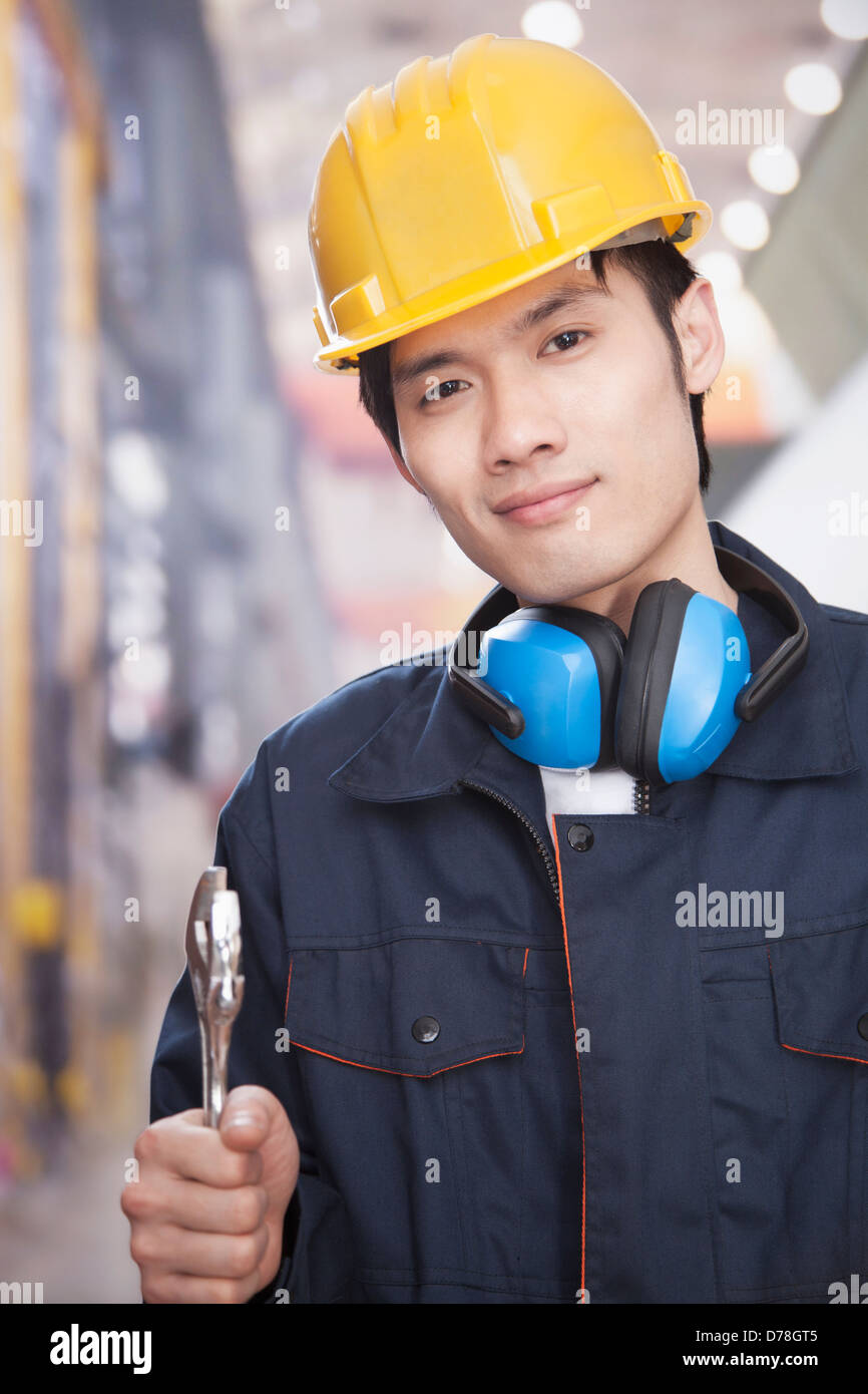 Portrait of Young Engineer Stock Photo - Alamy