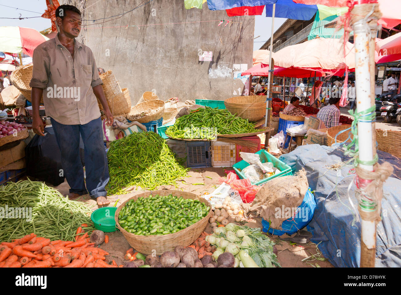 Mapusa in North Goa Stock Photo - Alamy