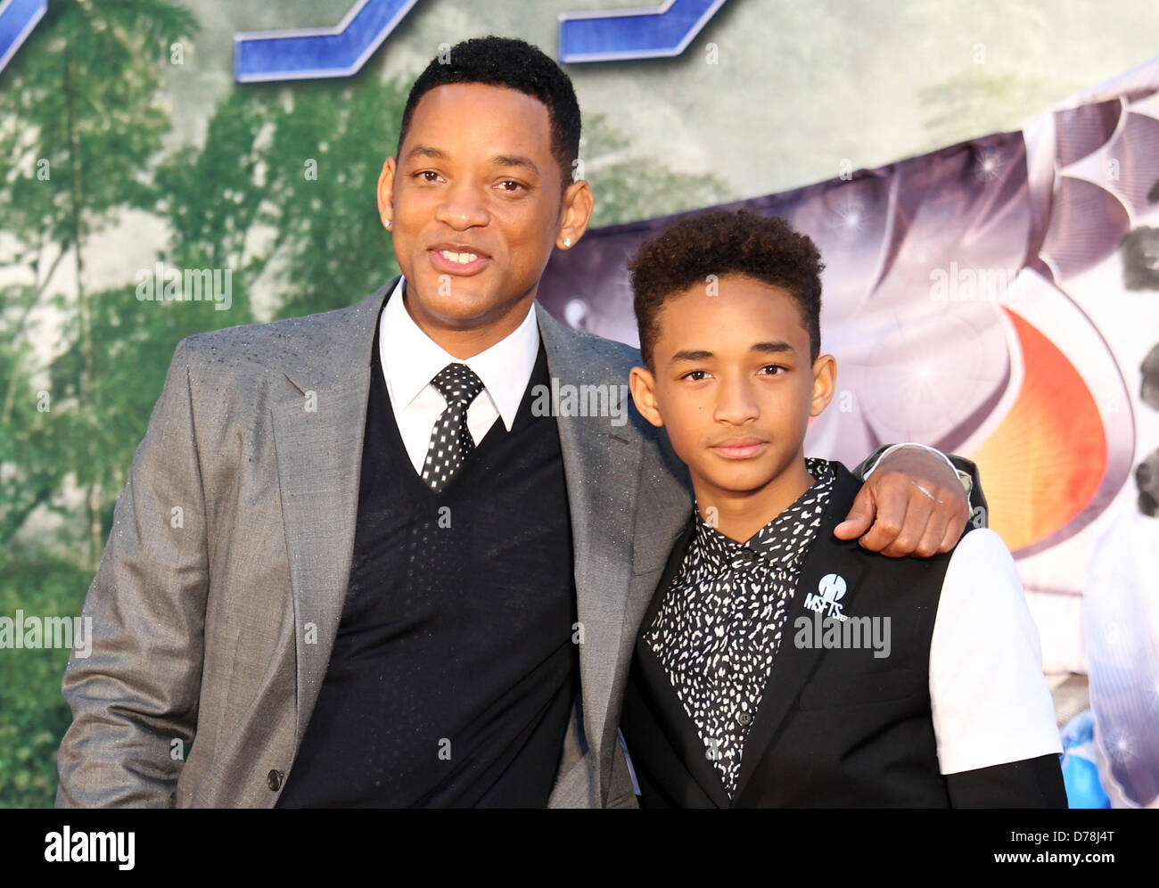 Tokyo, Japan. 1st May 2013. Actor WILL SMITH and his son JADEN SMITH ...