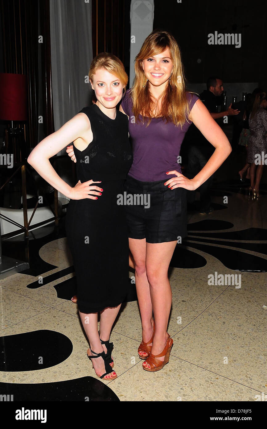 Gillian Jacobs and Aimee Teegarden Launch party for ELLE Spa at the ...