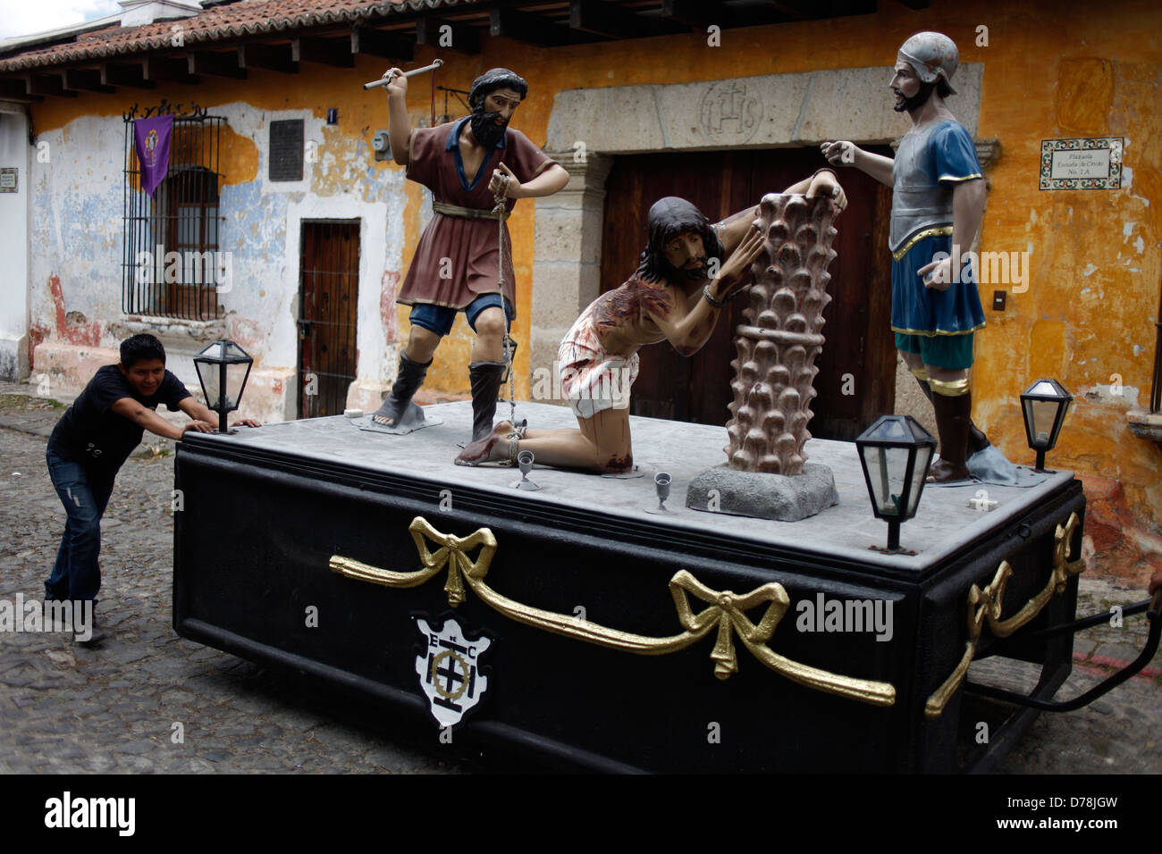 Christ tied column hi-res stock photography and images - Alamy