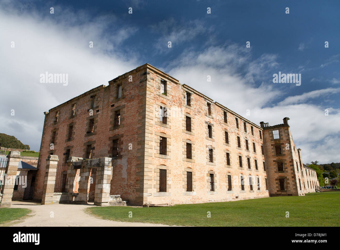 The penitentiary building at Port Arthur in Tasmania, Australia Stock ...