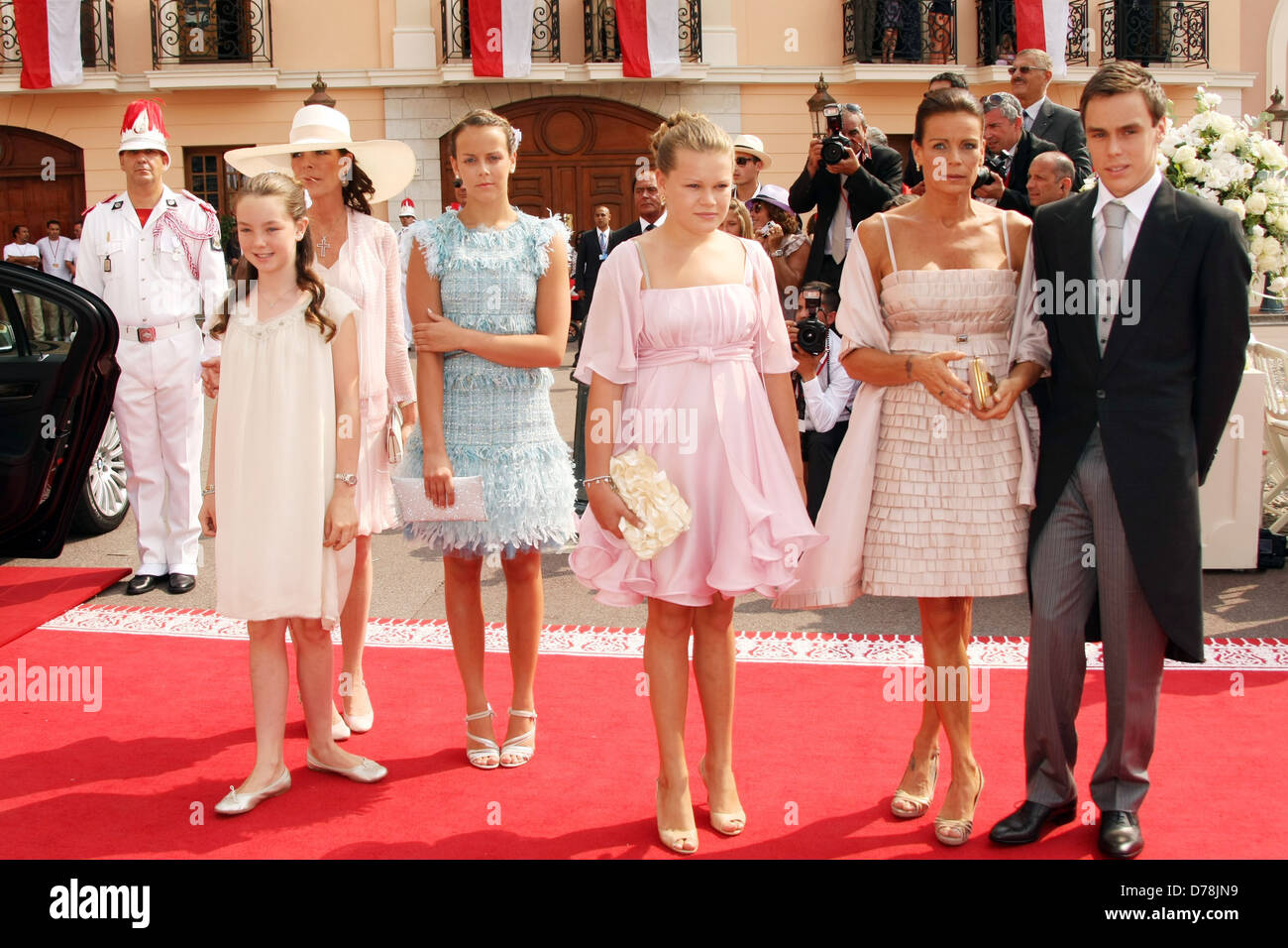 Princess Stephanie with her son Louis Ducruet and daughters Pauline ...