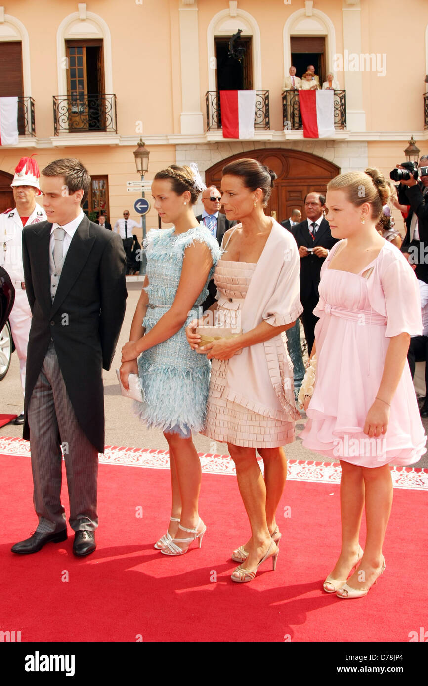 Princess Stephanie with her son Louis Ducruet and daughters Pauline ...